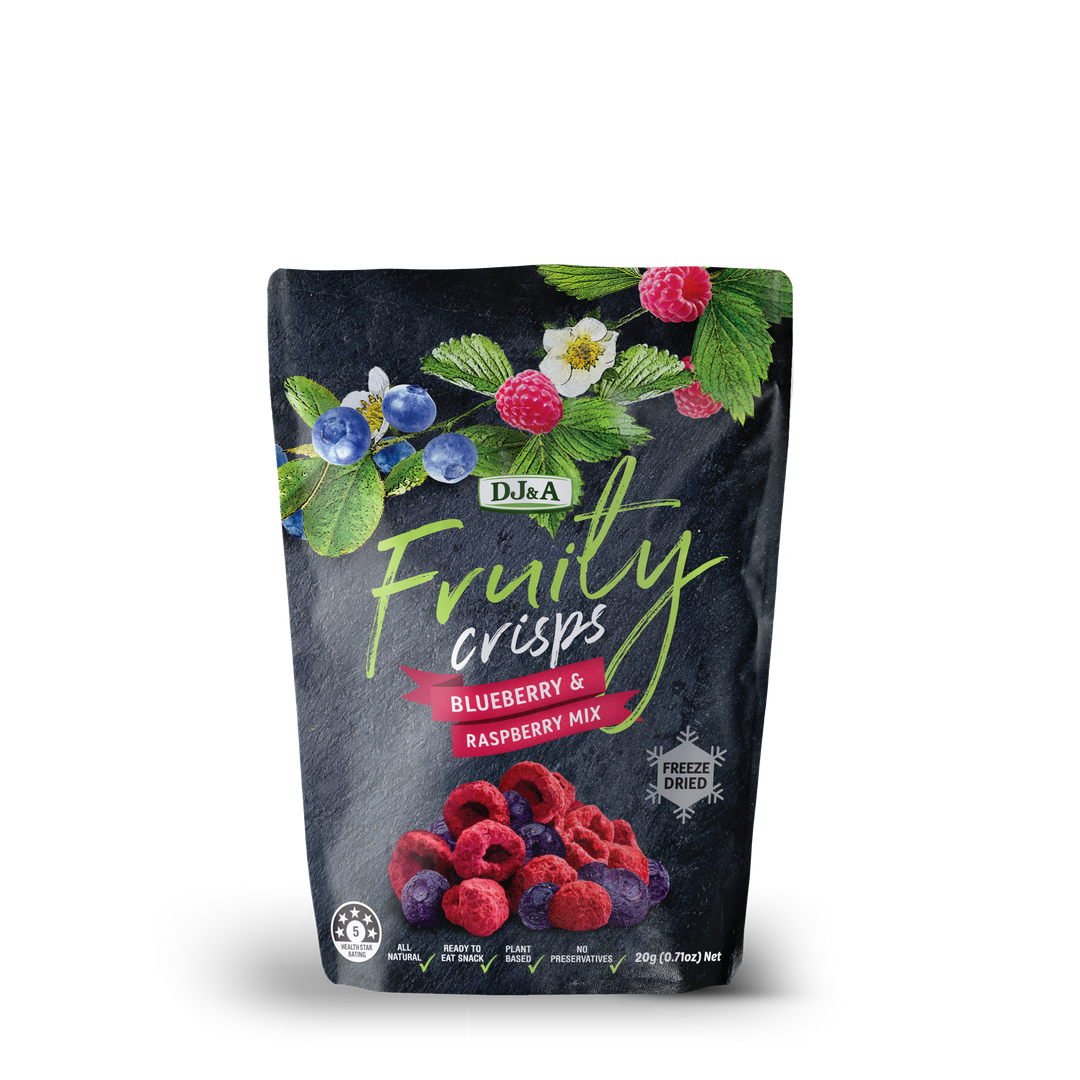 Fruity Crisps, Blueberry & Raspberry Mix 20g – DJ&A Products SG